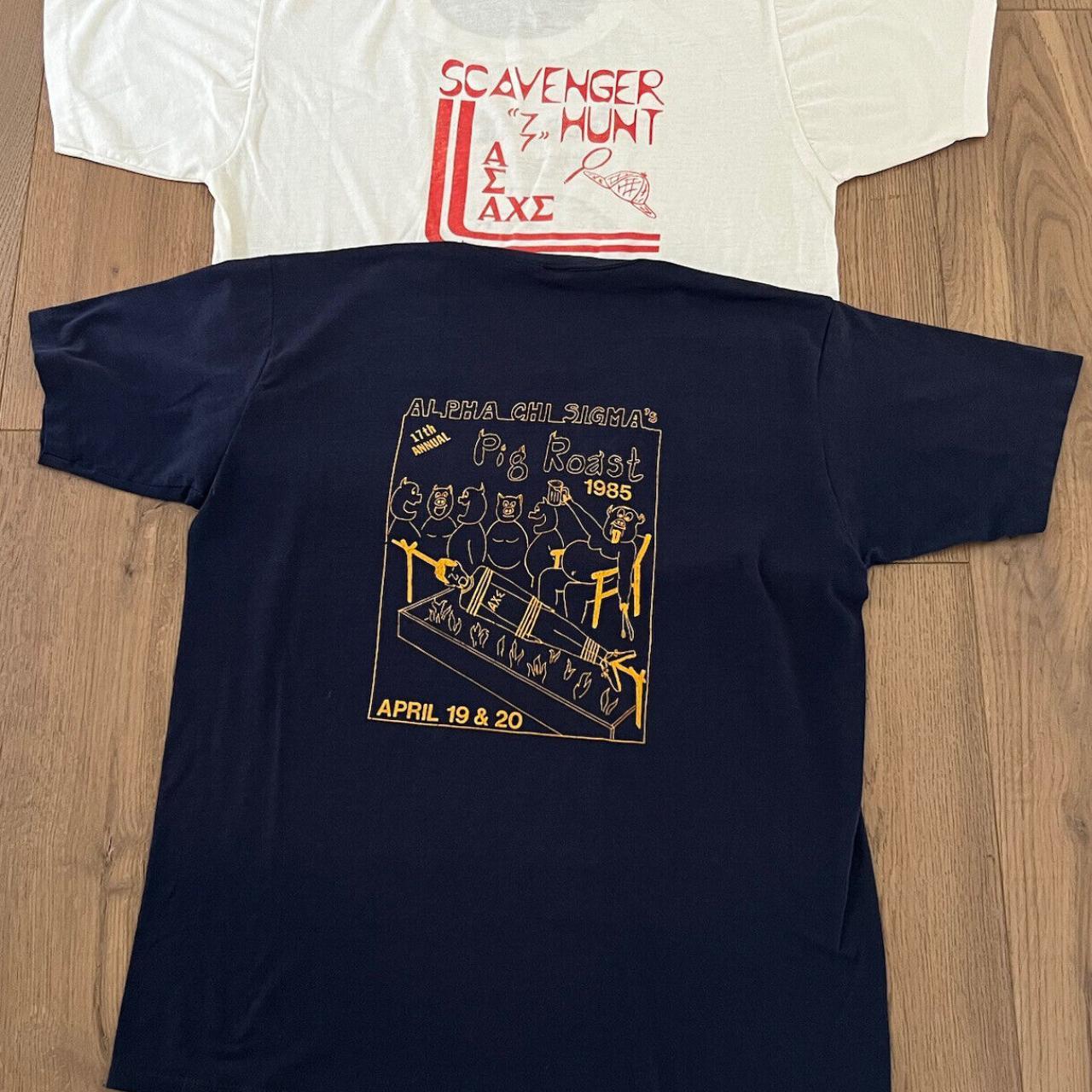 Vintage 1970s 80s Alpha Chi Sigma AXE Shirts... | Depop