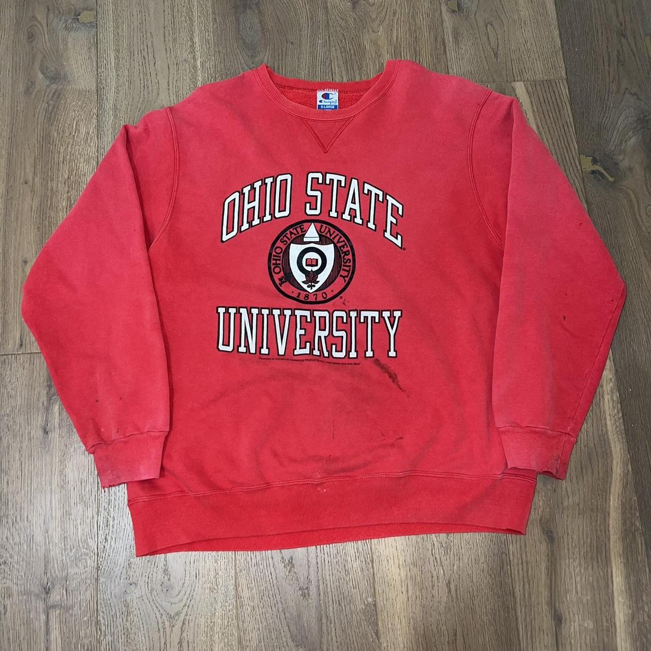 Vintage 90s Ohio State University Buckeyes Champion... - Depop