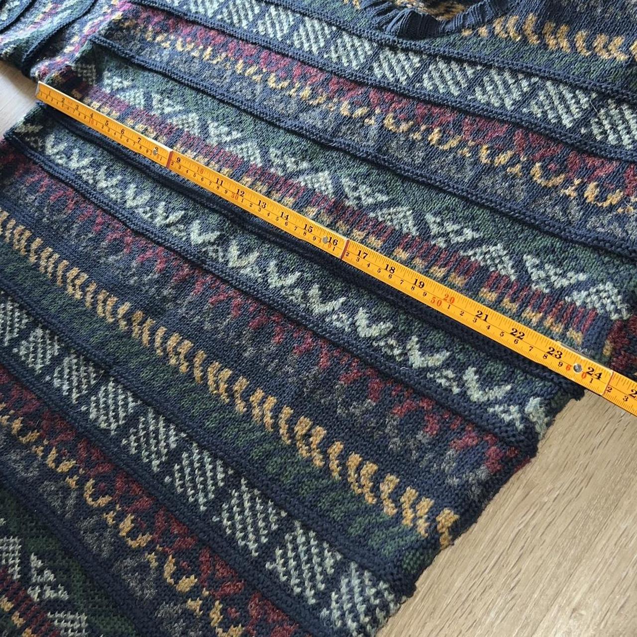 Vintage 90s Britches Geometric Cotton Wool Blend... - Depop