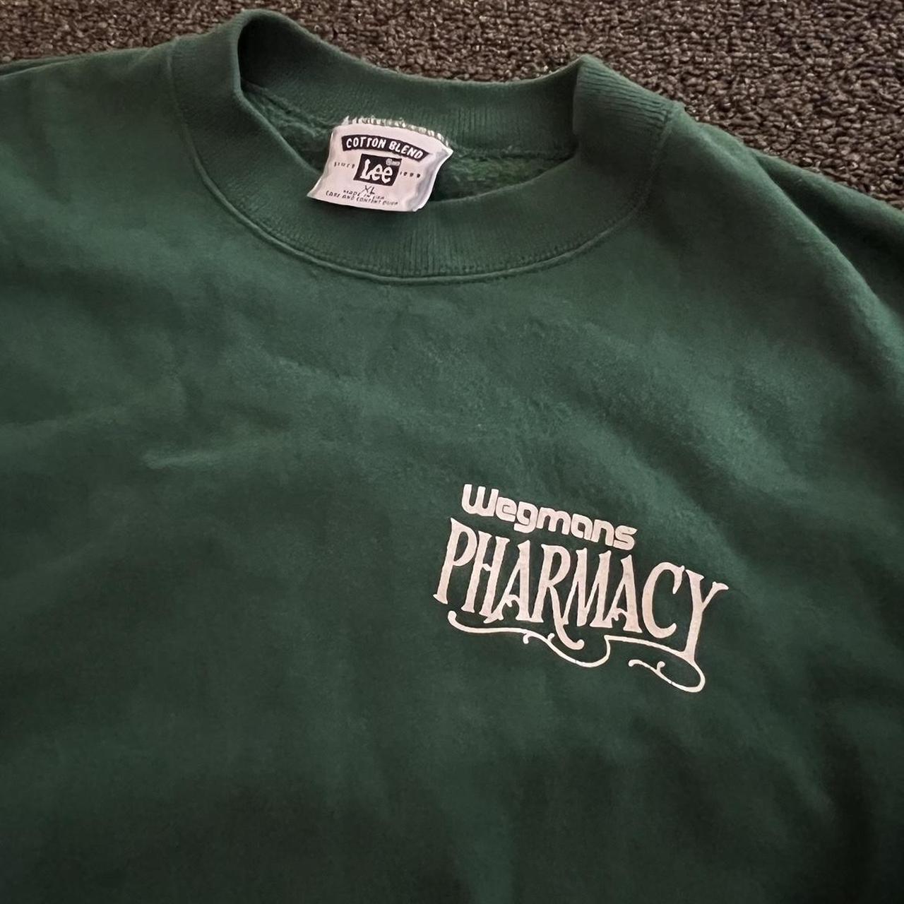 Vintage 90s Wegmans Pharmacy Crewneck Sweatshirt... - Depop