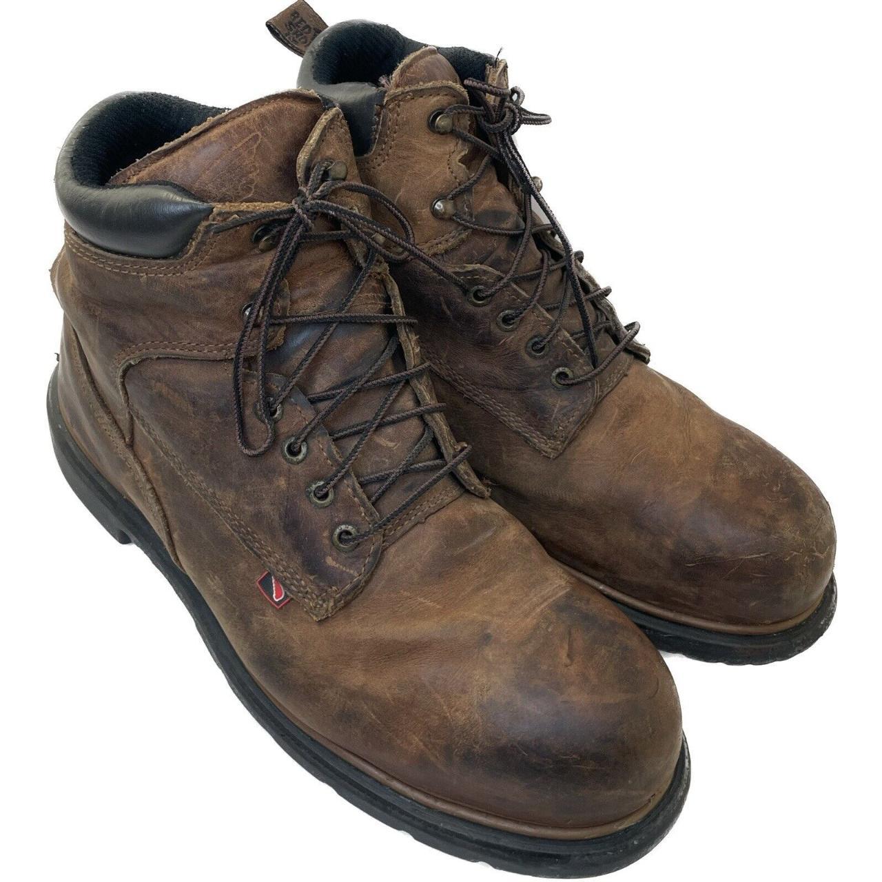 Red Wing #2212 Brown Steel Toe Work Safety Boots... - Depop