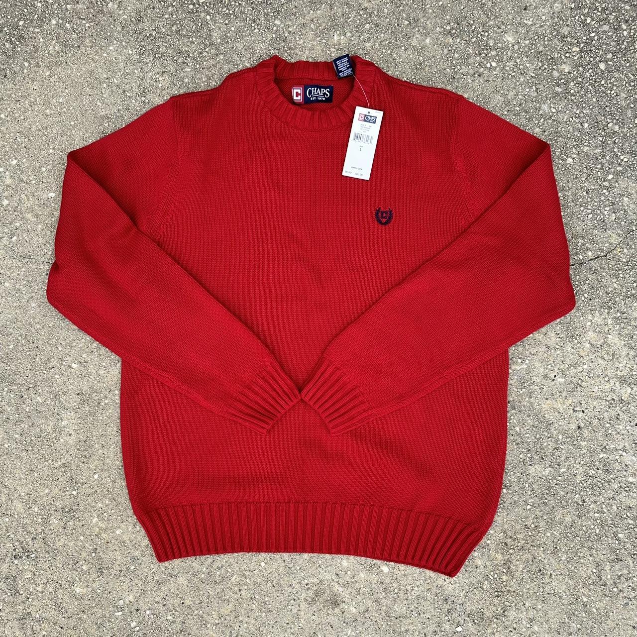 Name: Red Chaps Knit Sweater Size:... - Depop