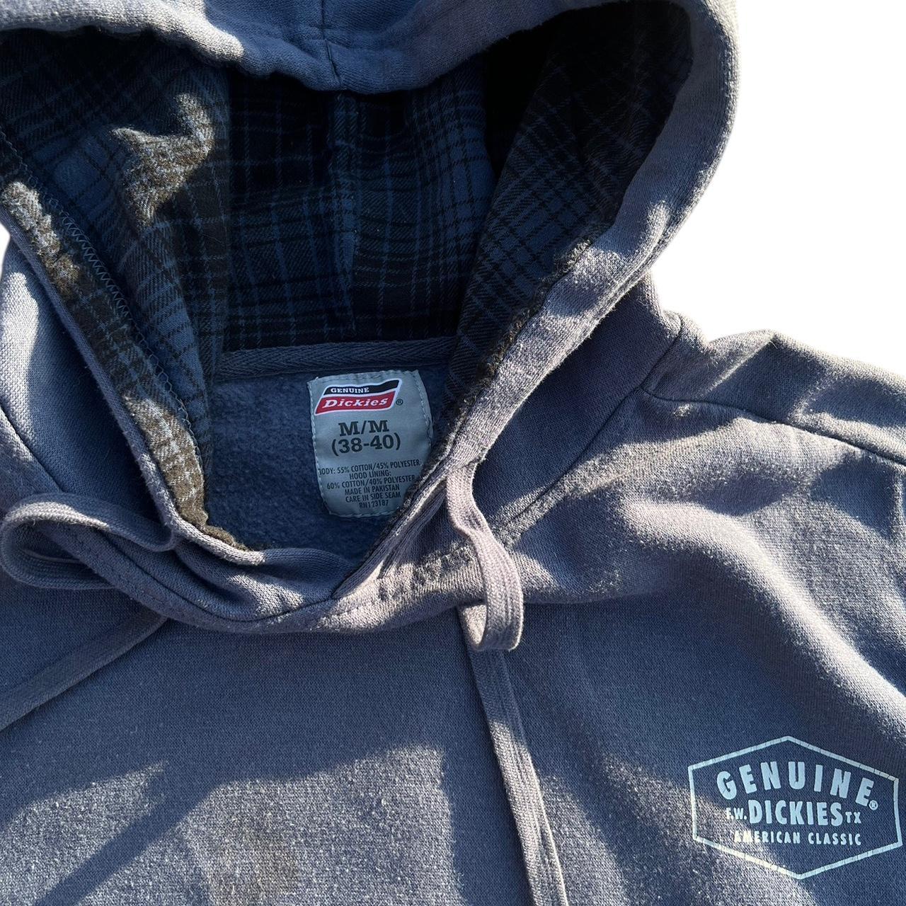 Men’s Plaid Hood Dickies Hoodie ☆ Size: M W: 22”... - Depop