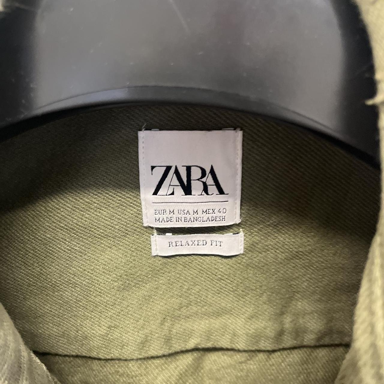 Green Zara over shirt. Like new. Never worn.... - Depop