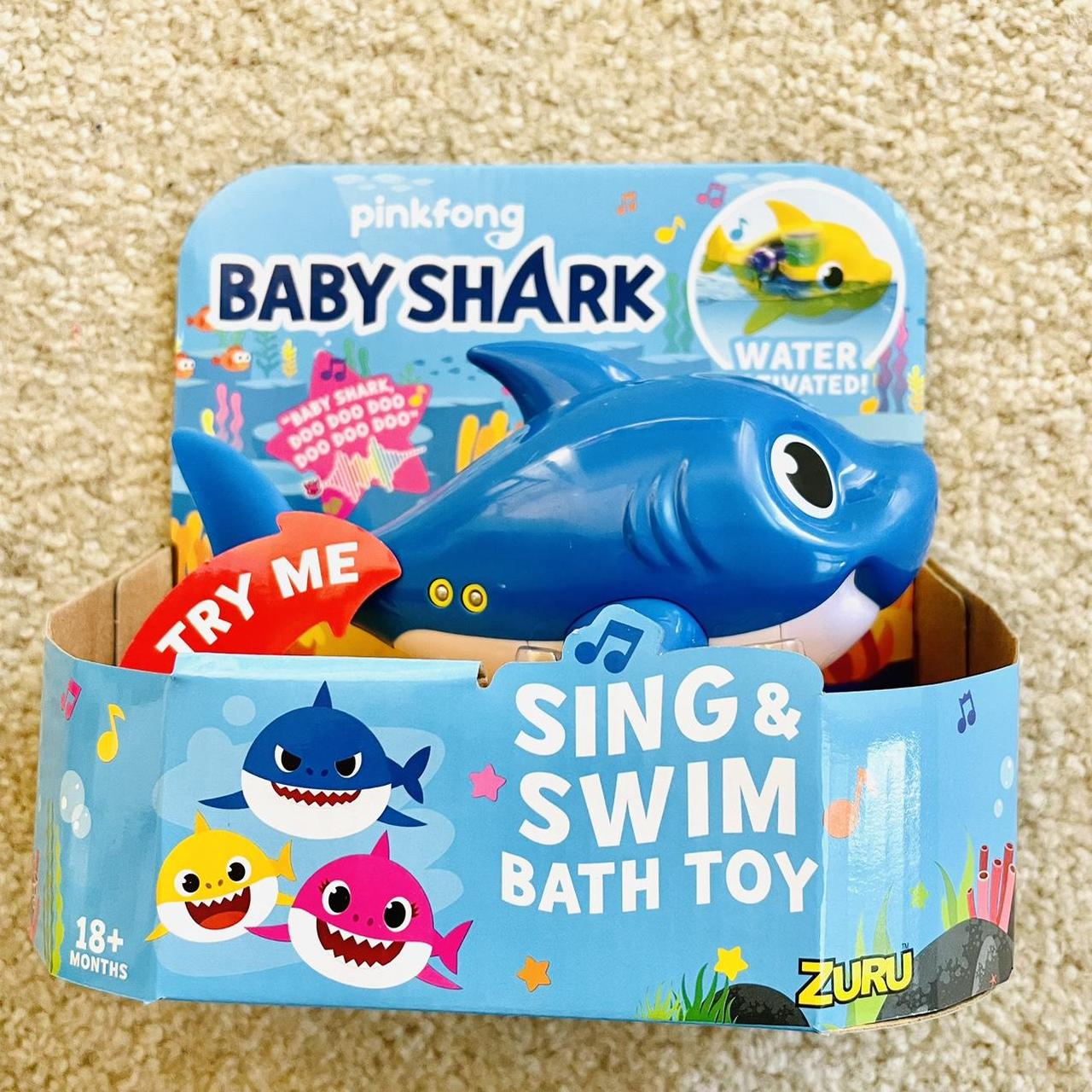 pinkfong Baby shark Bath Toy Robo Alive mom pink... - Depop