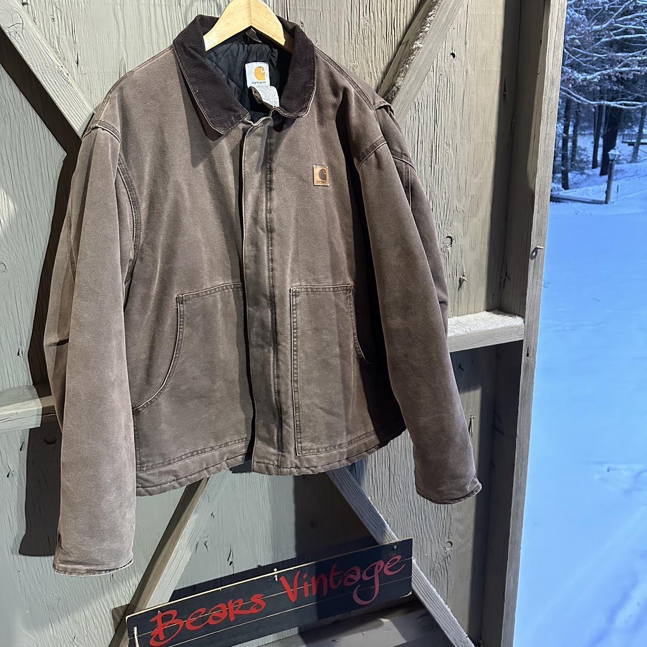 - Vintage brown Carhartt jacket Size: XL DM on... - Depop
