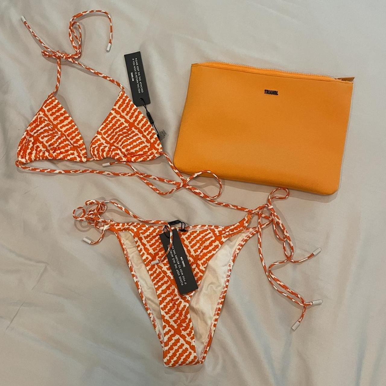 Triangl orange bikini it’s so cute but it doesn’t... - Depop
