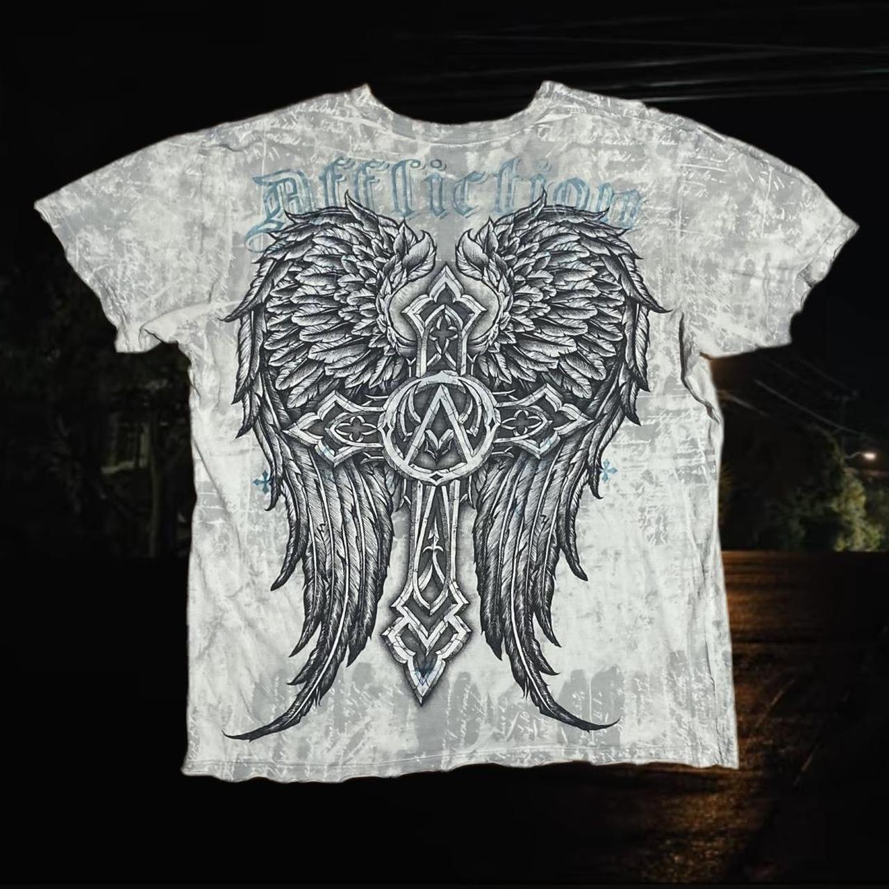 Affliction x Buckle White Shirt I have not seen... - Depop