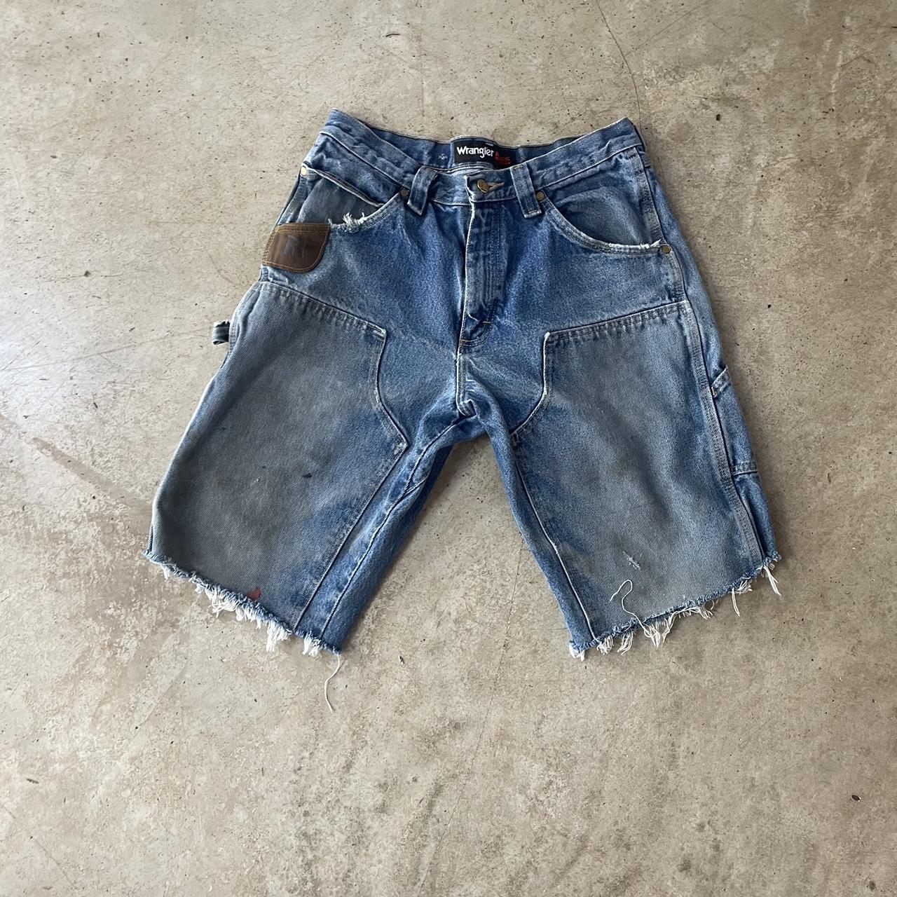 36 waist Wrangler Riggs double knee jorts. #vintage... - Depop