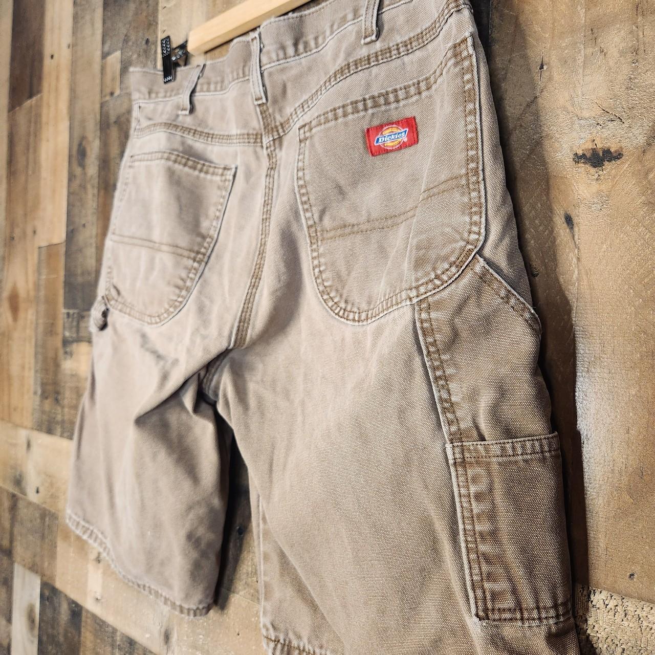 Men's Size 34" Dickies Brown Canvas Bermuda Shorts... - Depop