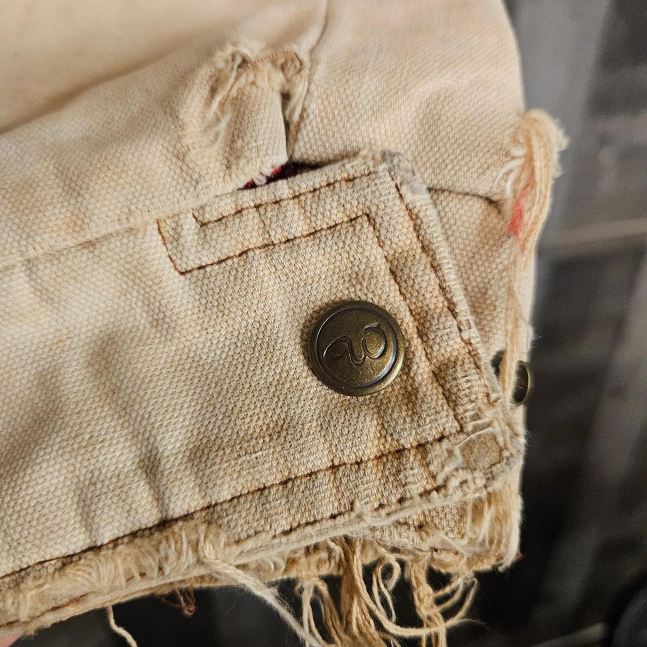 Vintage Distressed Chore Coat Jacket Distressed... - Depop