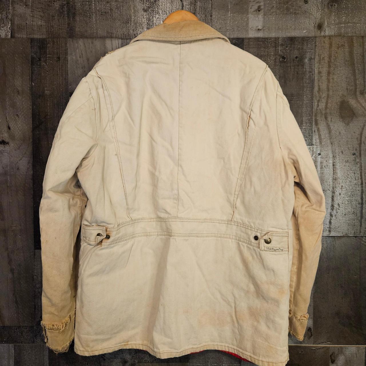 Vintage Distressed Chore Coat Jacket Distressed... - Depop