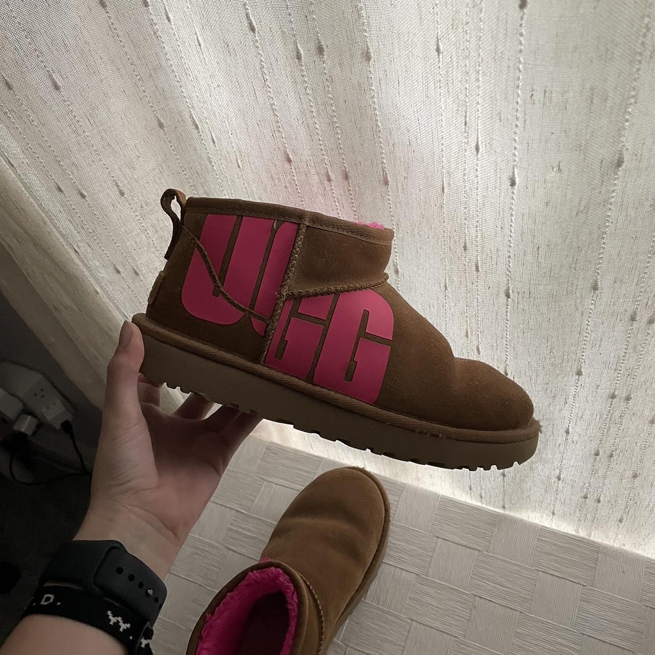 Ugg Classic Ultra Mini Broken Logo Boot - Depop