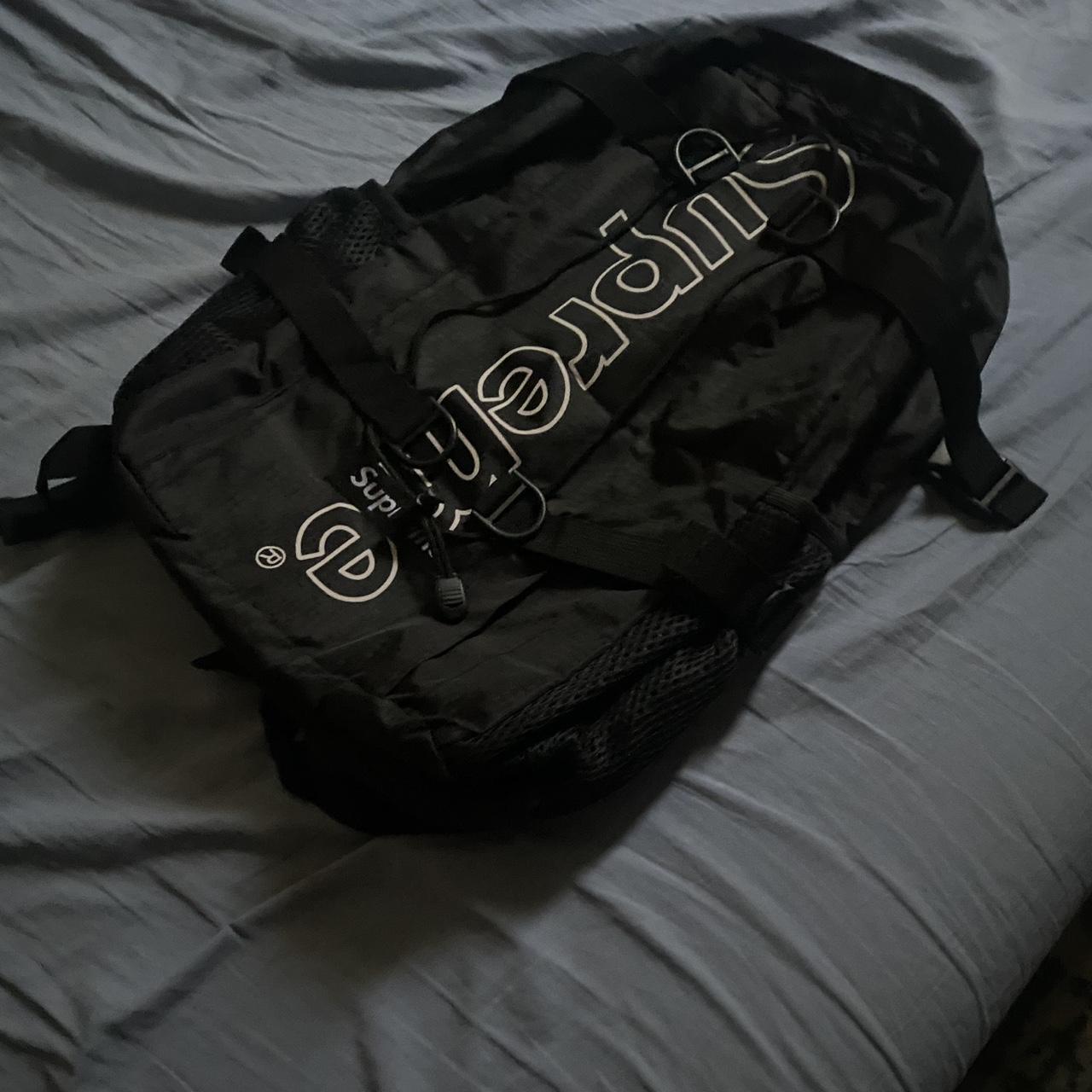 Black supreme backpack fw18 drop | Depop