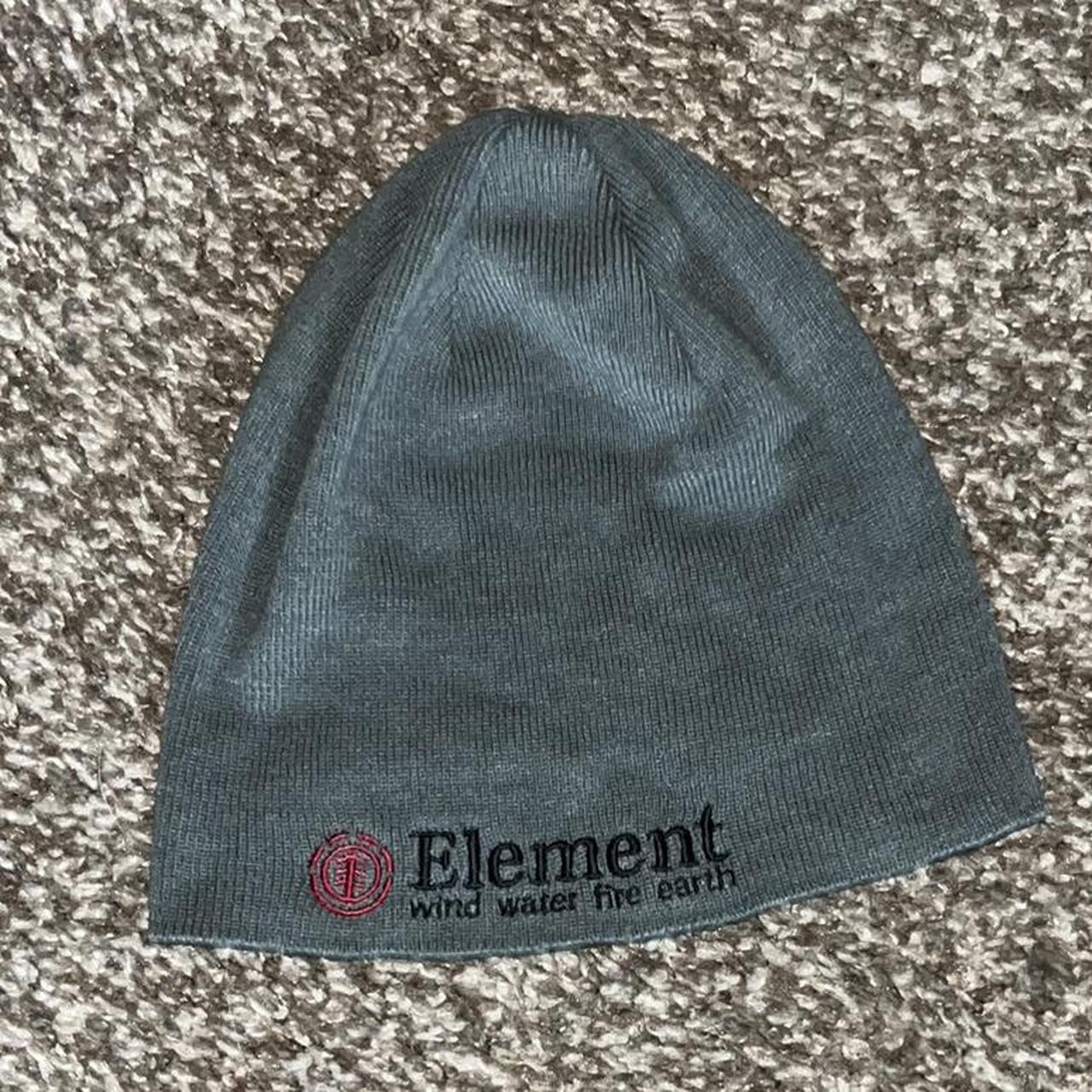Vintage Y2K grey element beanie NO... - Depop