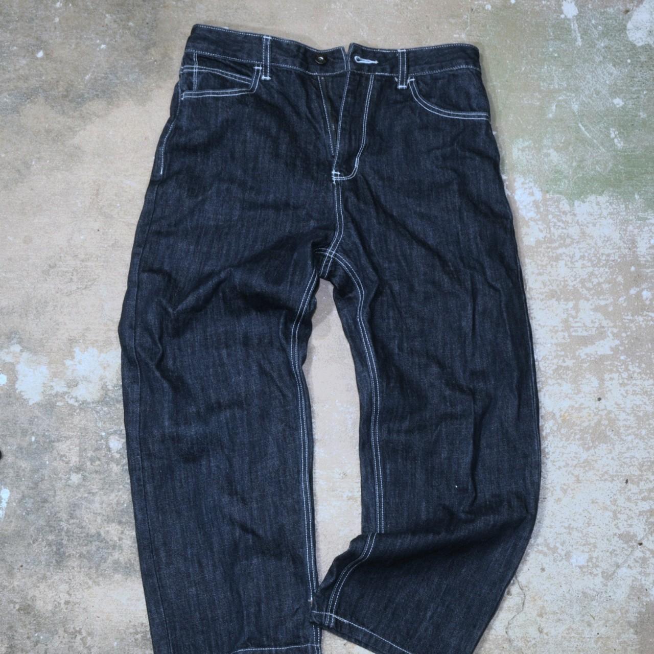 Dark blue baggy Jeans #baggy #blue #navy #streetware - Depop