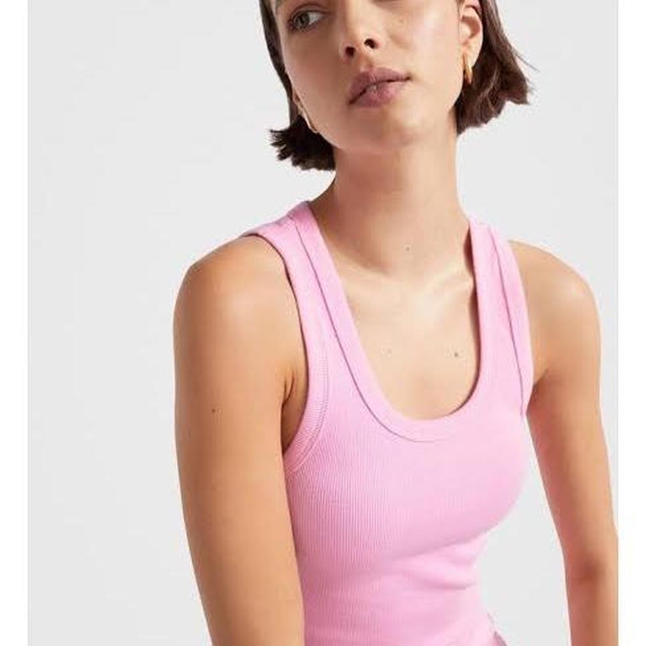Seed Heritage pink ribbed tank top #pinktank | Depop