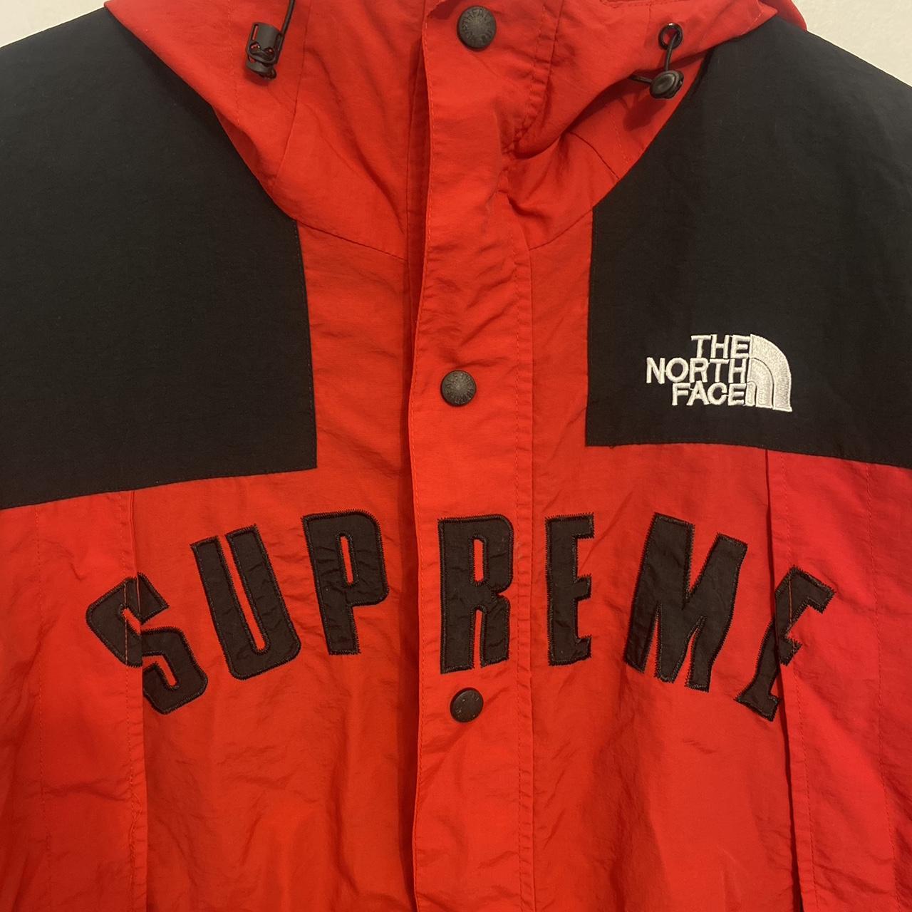 Supreme north face windbreaker jacket rep size... | Depop