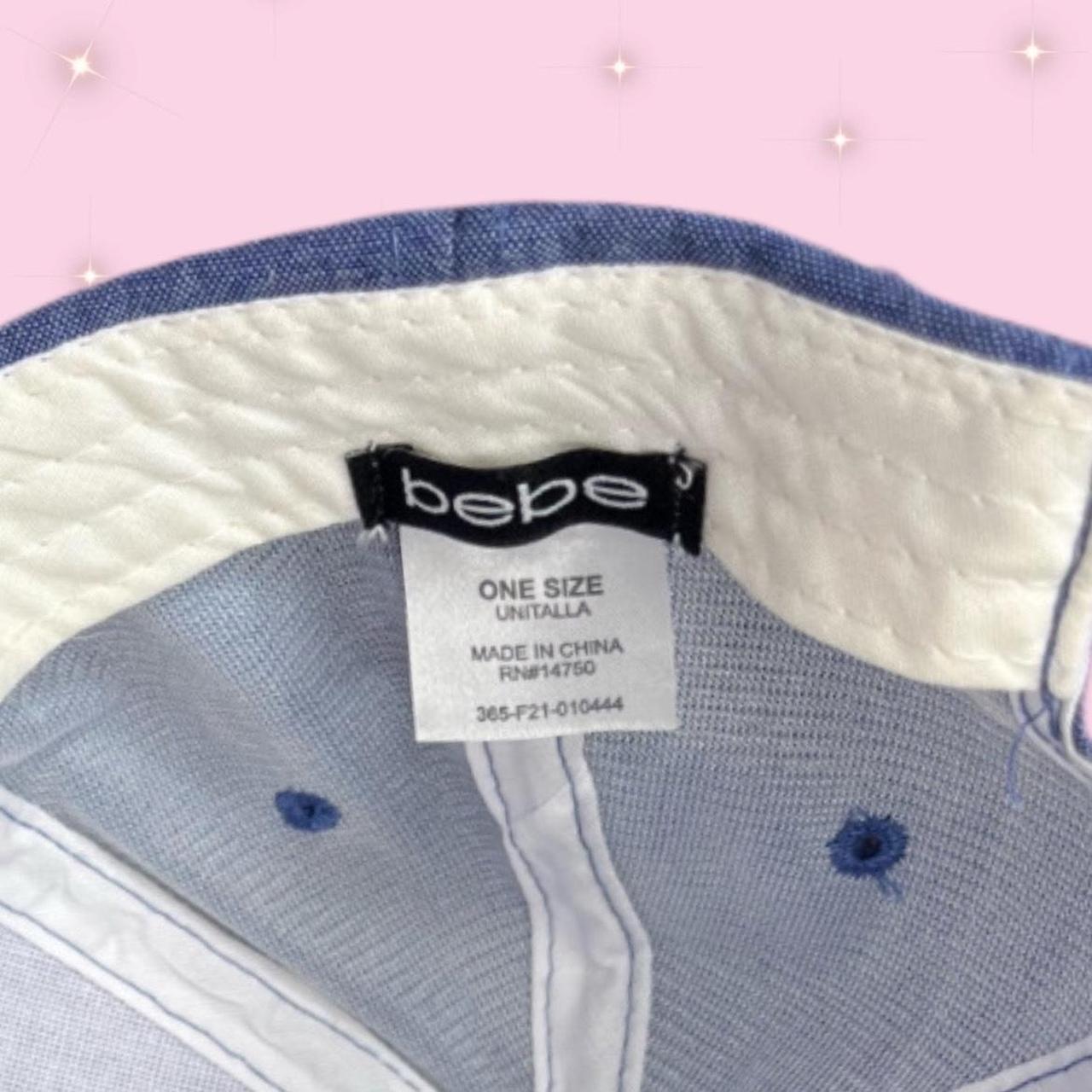 Bebe Women's Navy Hat | Depop