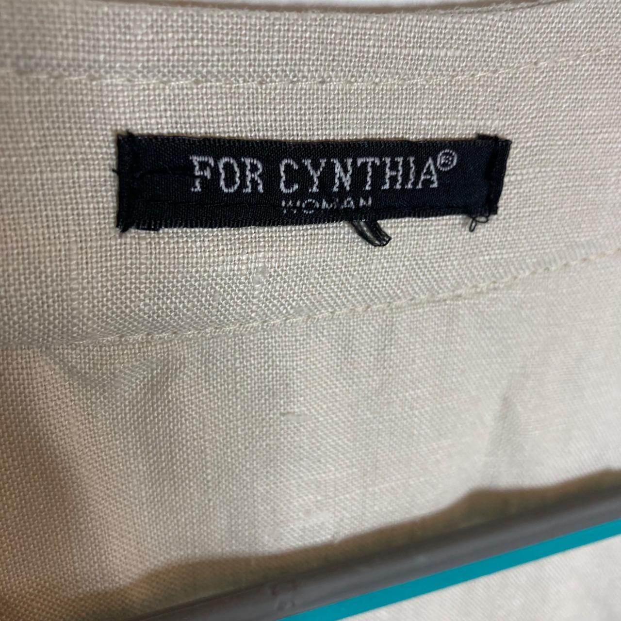For Cynthia 100% Linen Open Front Lagenlook Jacket... - Depop