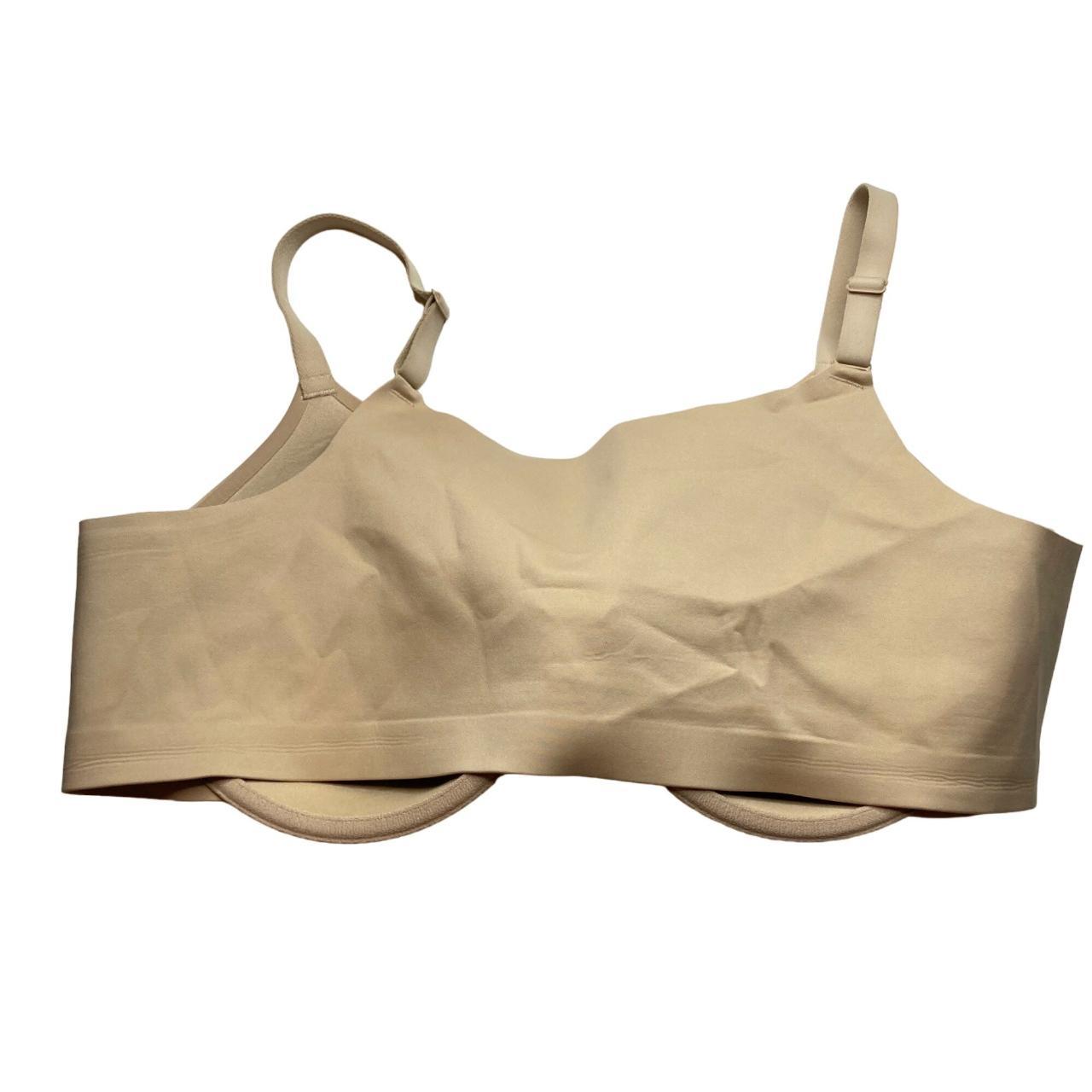 Cacique Lightly Lined Full Coverage Bra 44C Beige T... - Depop