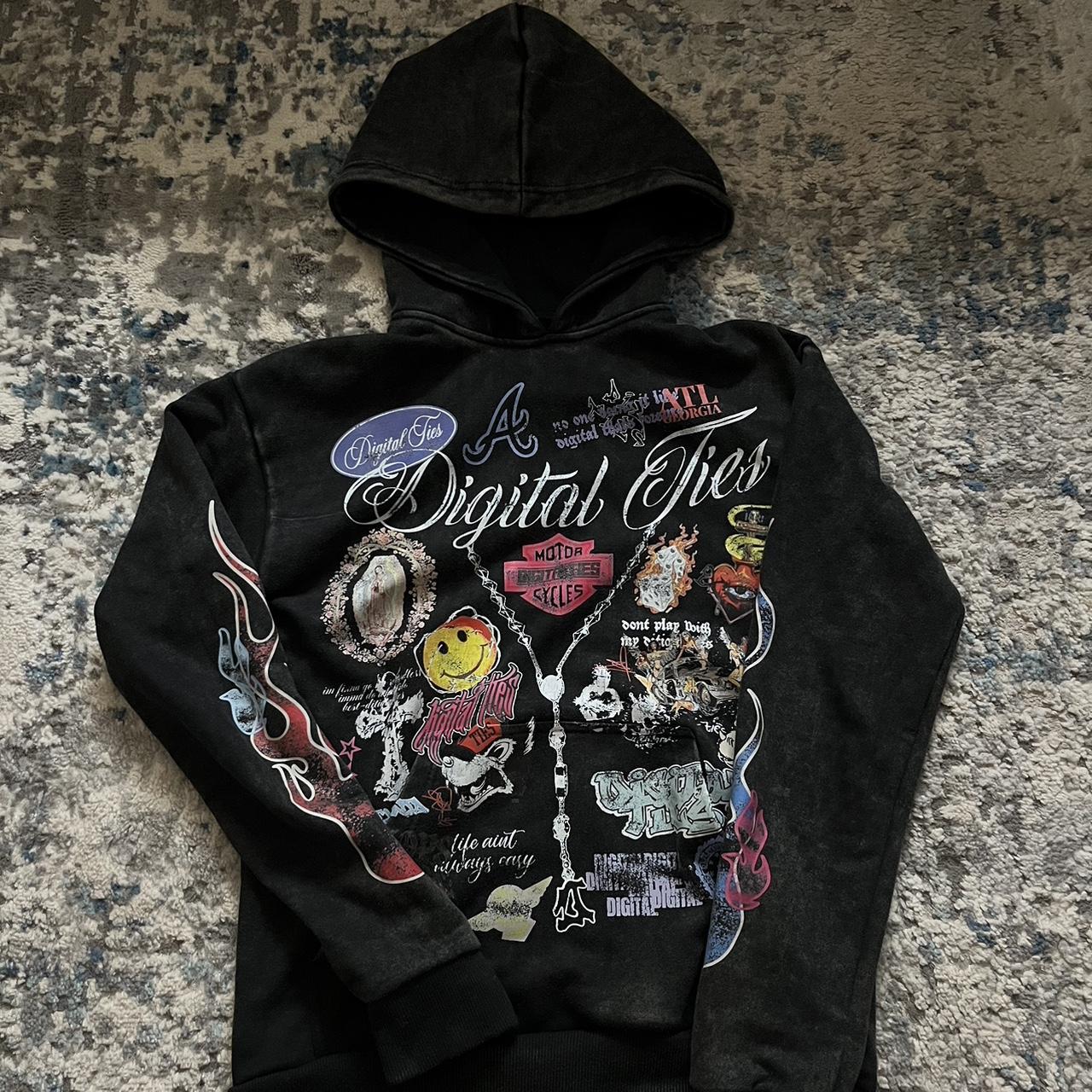 Digital ties hoodie True to size - Depop