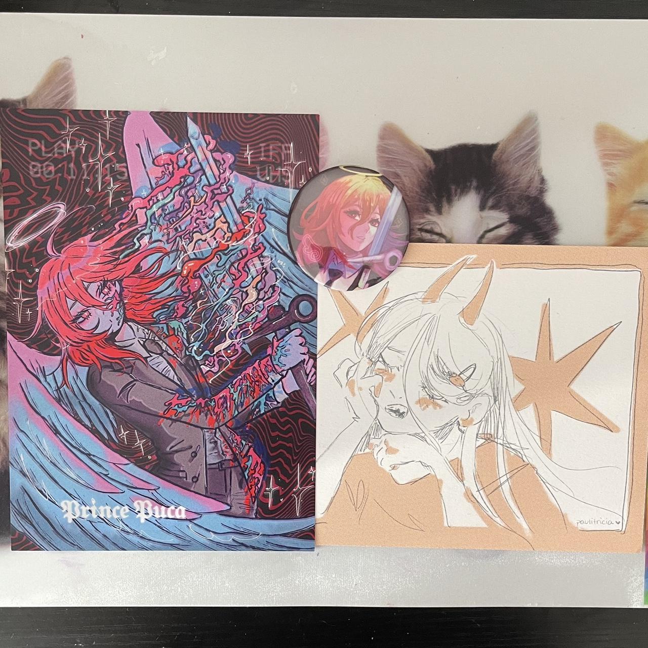 csm print + pin bundle ★power print by pauliscloud,... - Depop