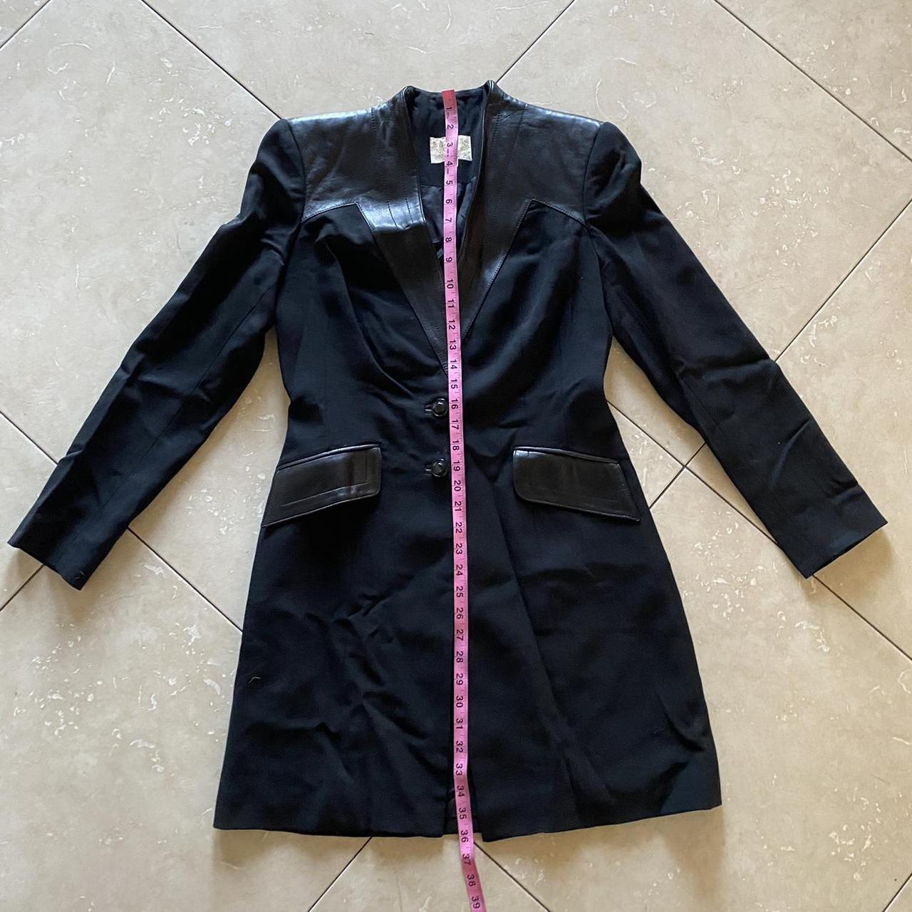 Alberto Makali Wool & Leather Coat Women’s 4 - Depop