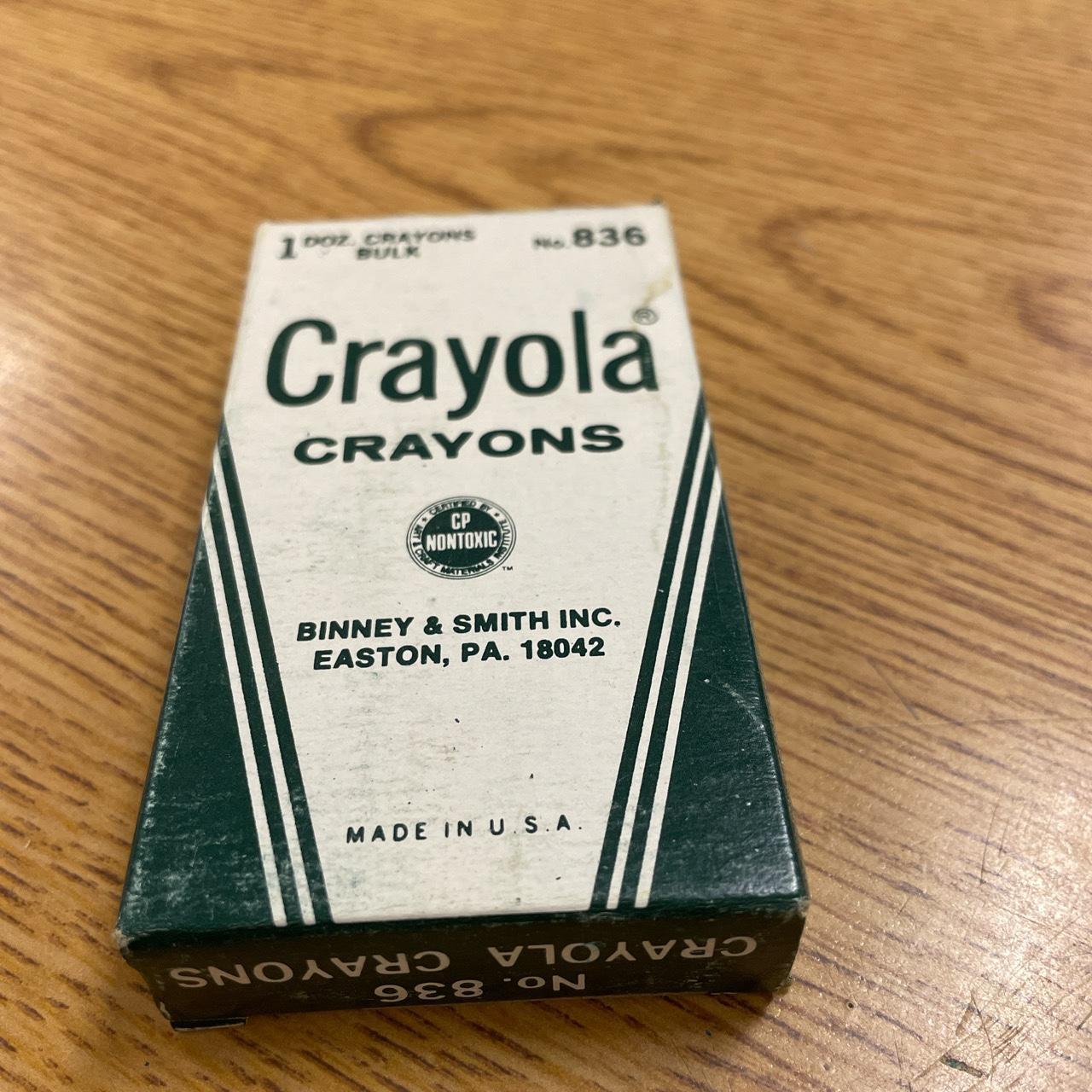 Vintage Crayola Cryaons No. 836 (circa 1990?) - Depop