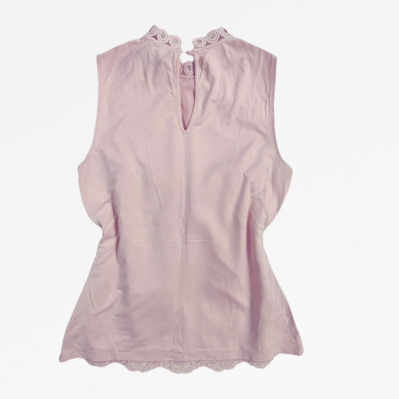 Principles by Ben de Lisi geometric baby pink top... - Depop