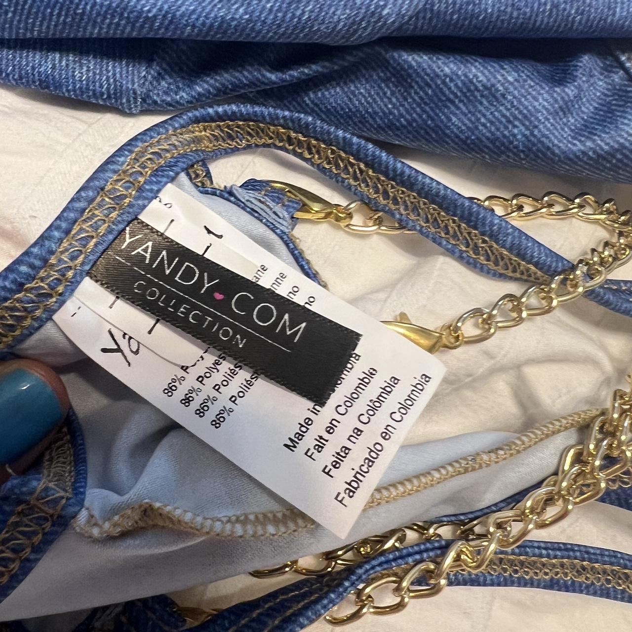 Yandy X Lana Rhoades Denim High Life Bodysuit! - Depop