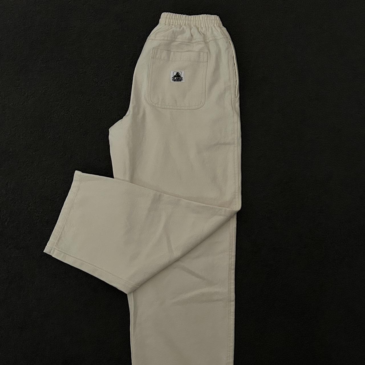 Men’s X-Large Cream wide pants - Depop