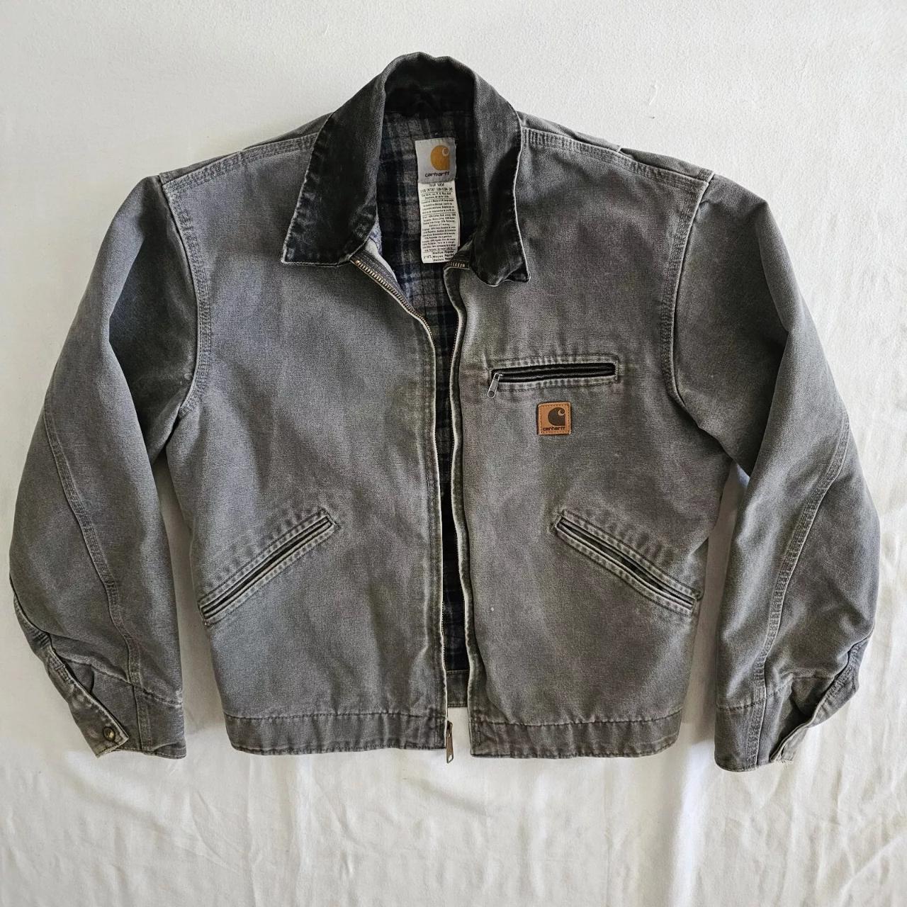 Vintage Carhartt J97 MTL Gray Blanket Lined Jacket... - Depop