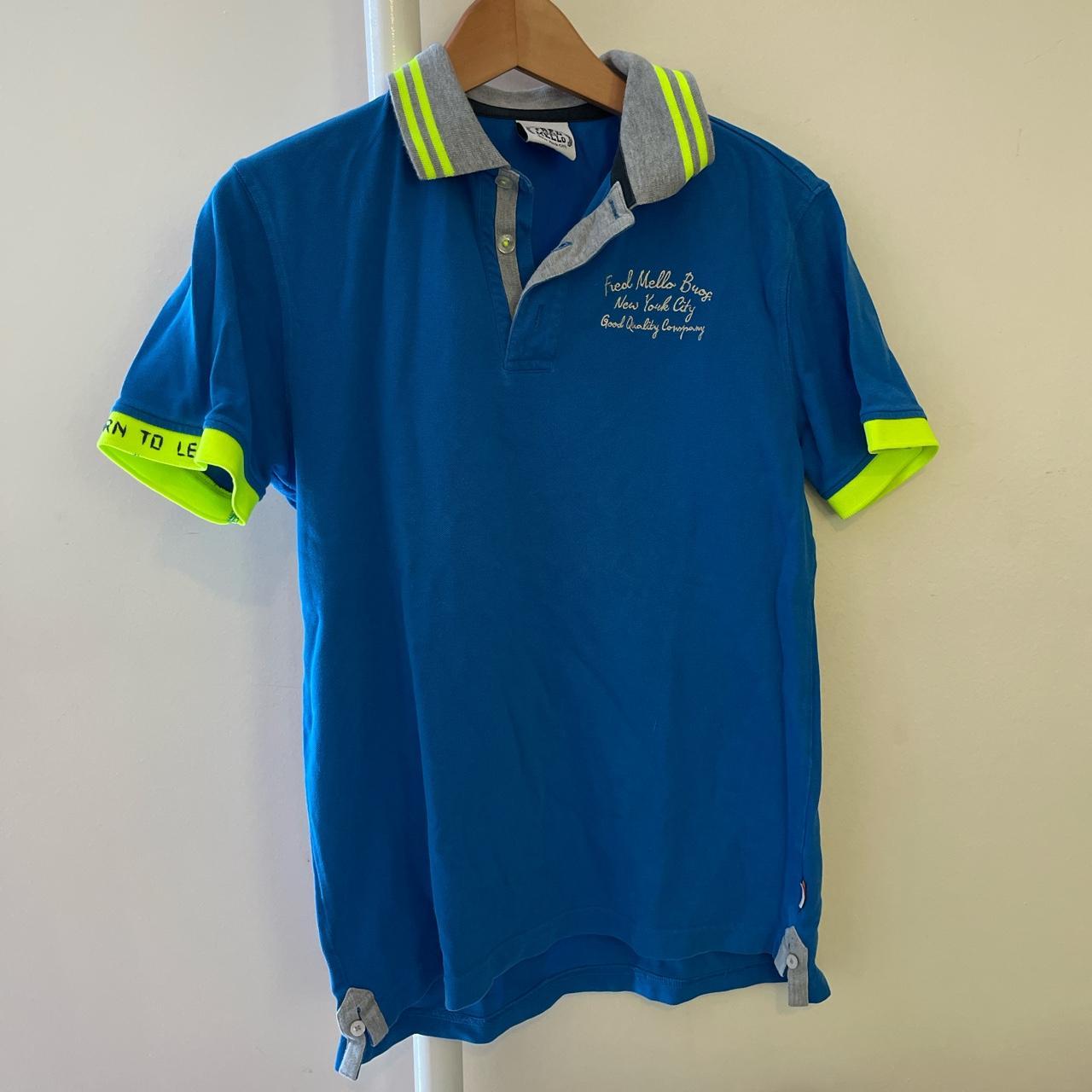 Men’s polo shirt Brand- Fred Mello New York City.... - Depop