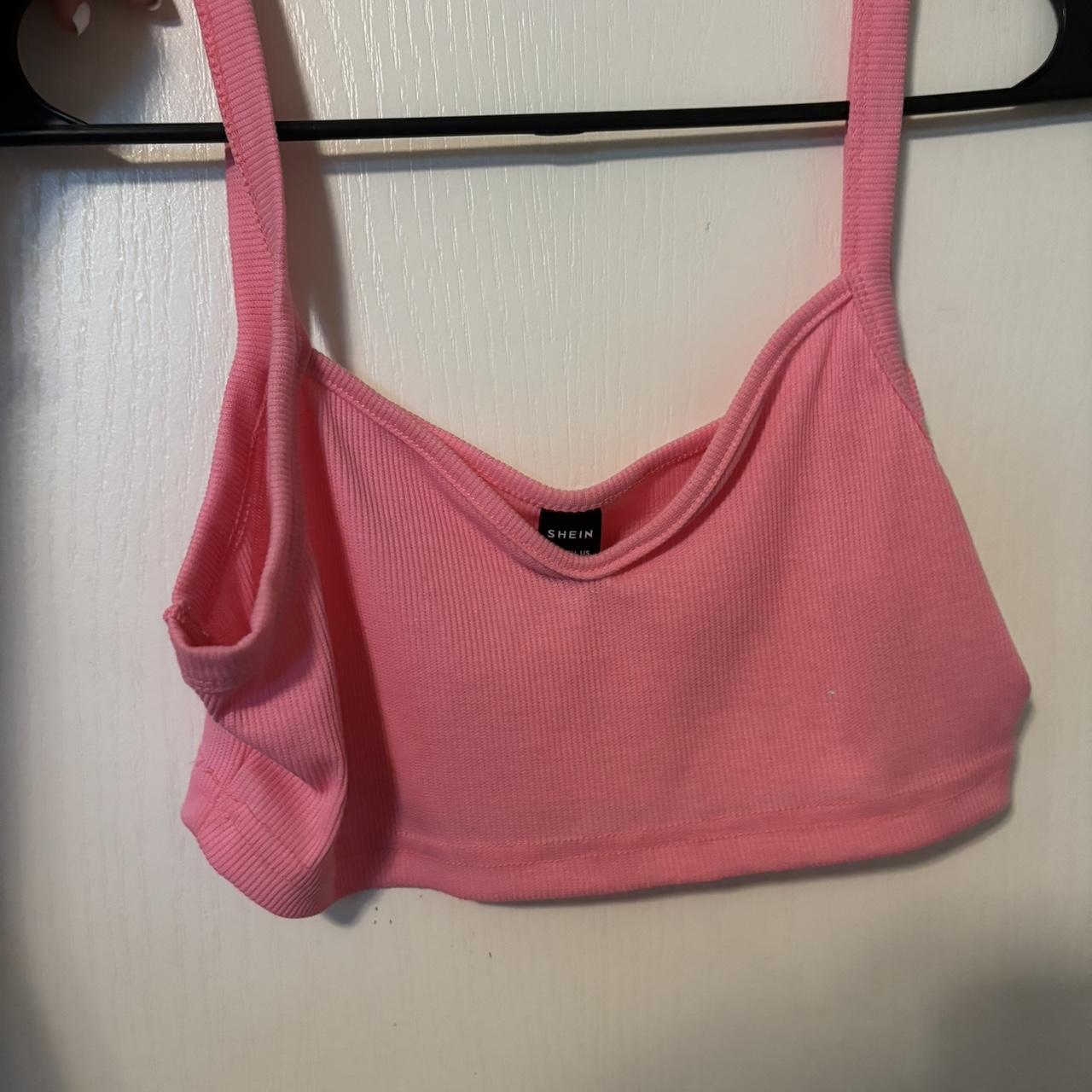 Pink Cropped Tank Top🩷 Size XS In perfect... - Depop