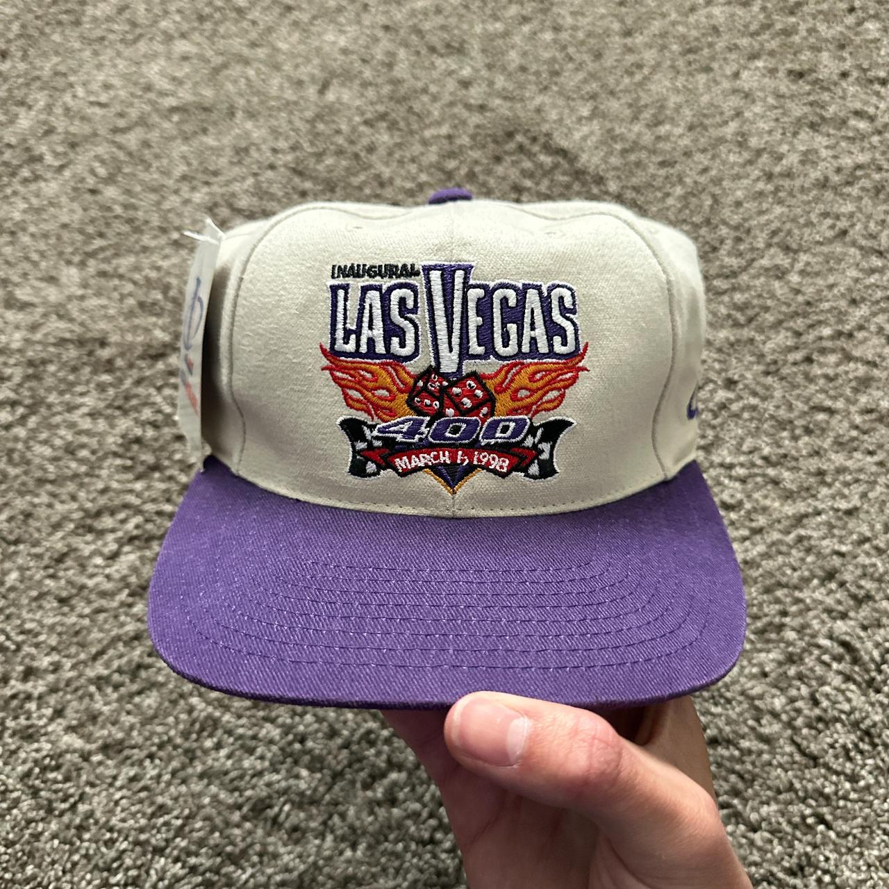 Vintage 90s Nascar Las Vegas Hat - Size: One Size... - Depop