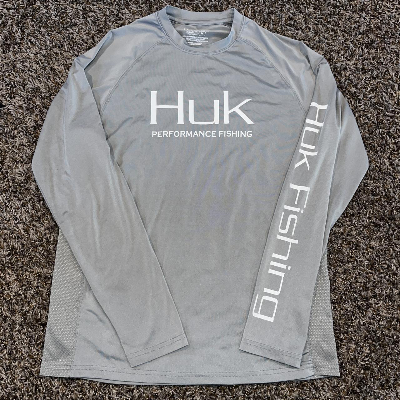 Huk Performance Fishing long sleeve fishing sun... - Depop