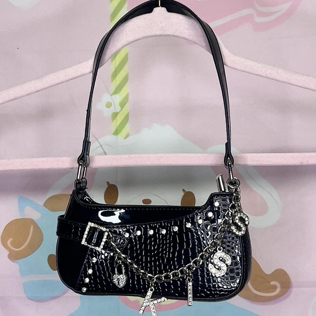 Black Generation Kiss KISS croc mini bag... - Depop