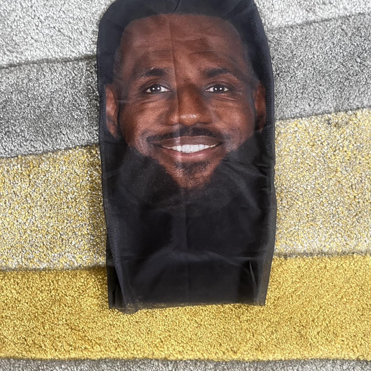 Black and white LeBron James face mask Perfect... | Depop