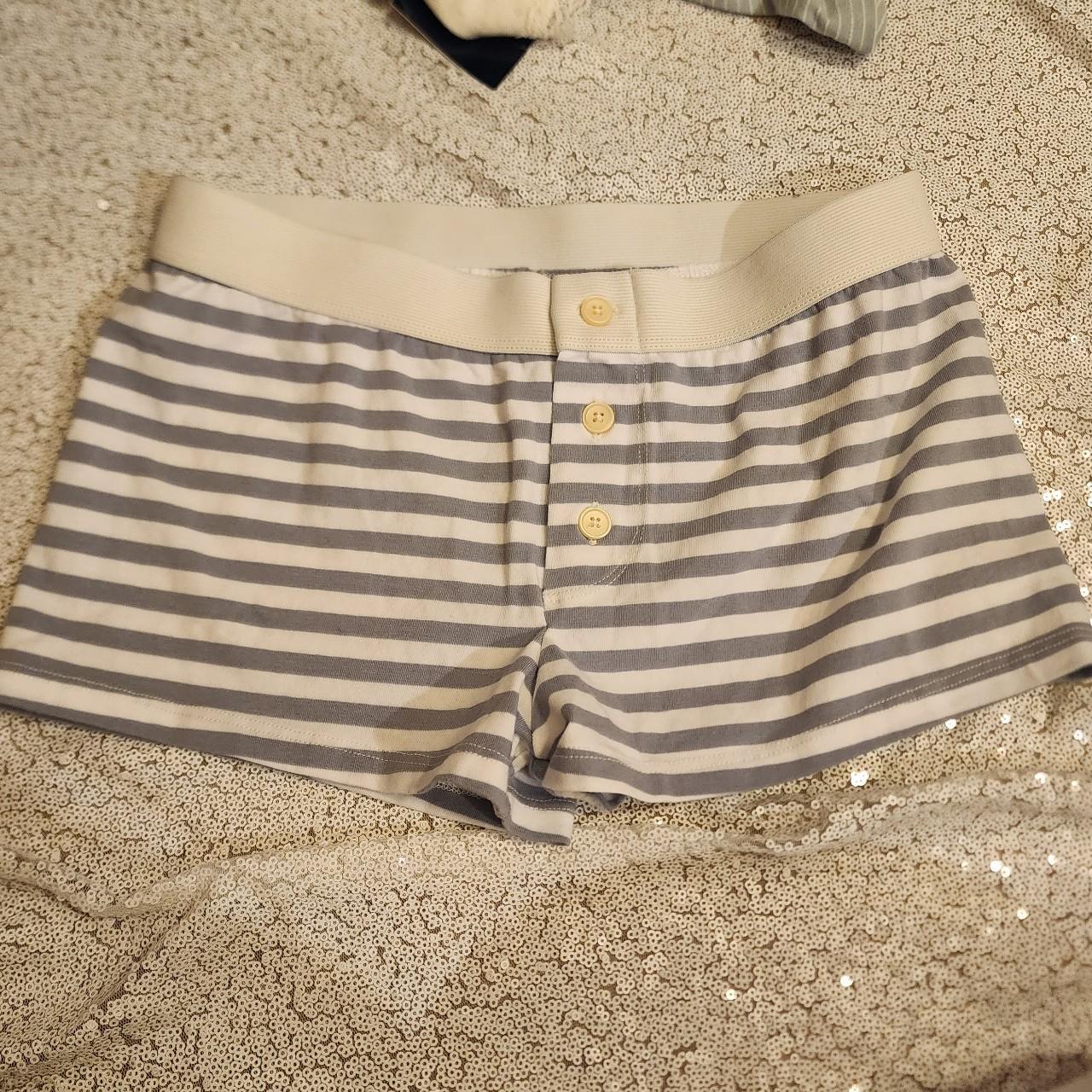 Brandy melville boy short stripe underwear nwot New... - Depop