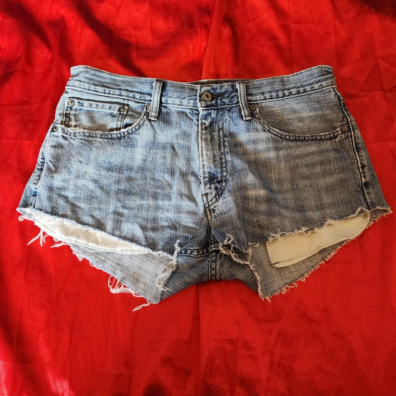 Urban Renewal Remade Levi’s Cheeky Denim Short Good... - Depop