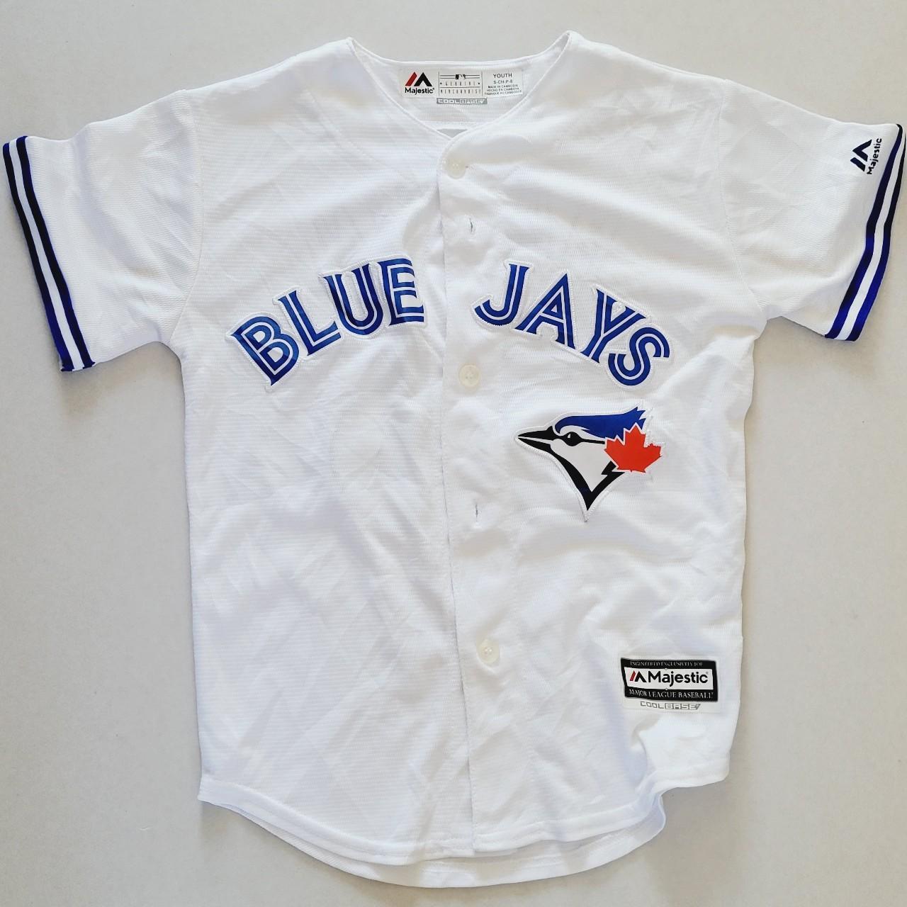 Majestic Vintage Toronto Blue Jays Baseball Jersey... - Depop