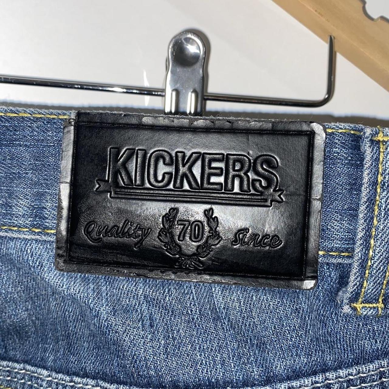 Kickers Men's Blue and Navy Jeans | Depop