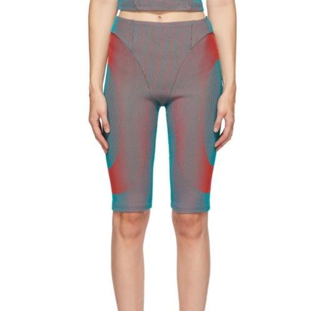 PAOLINA RUSSO ILLUSION KNIT BIKE SHORTS SIZE... - Depop