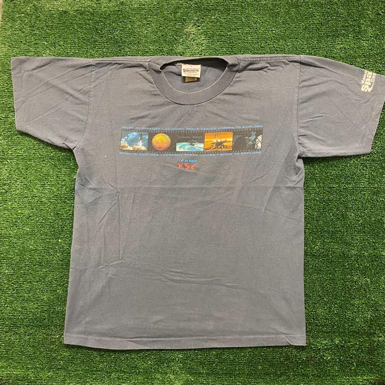 NASA Men's Blue T-shirt | Depop