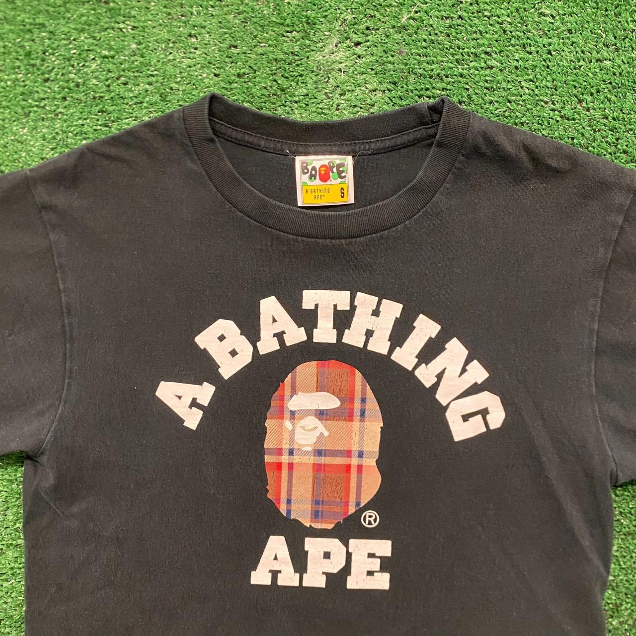 BAPE A Bathing Ape Burberry Check College... - Depop
