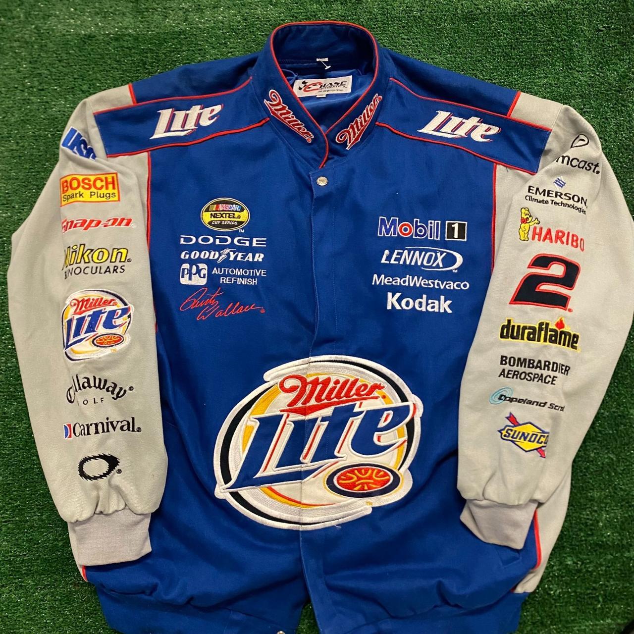 Rusty Wallce Miller Lite Beer Vintage NASCAR Racing... - Depop