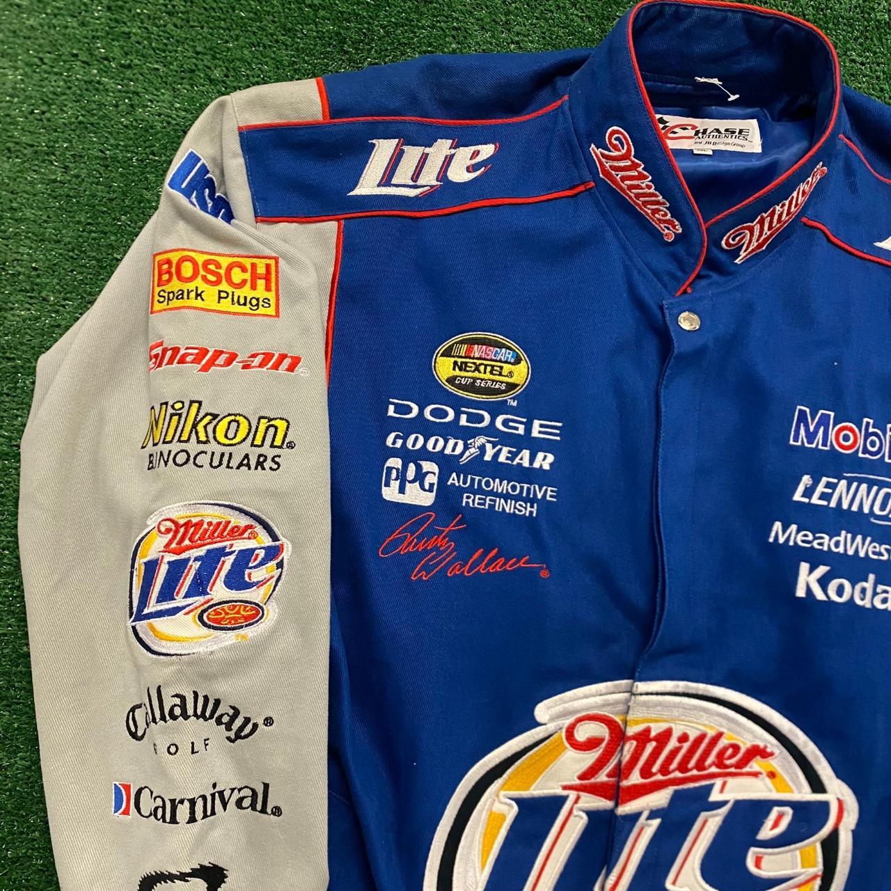 Rusty Wallce Miller Lite Beer Vintage NASCAR Racing... - Depop