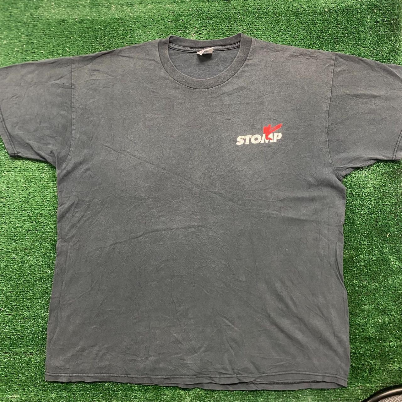 Vintage 90s Stomp Band Tour Baggy Sun Faded Rock... | Depop