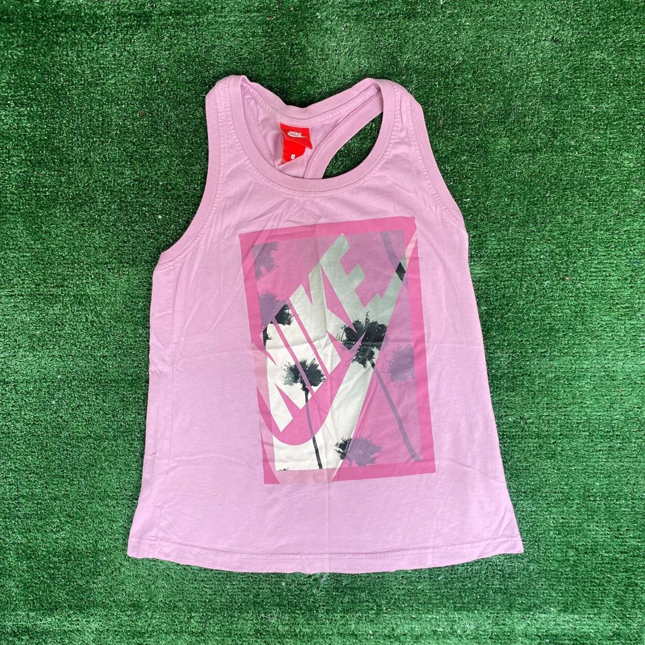 Vintage Y2K Nike Logo Tank Top Running Swoosh... | Depop